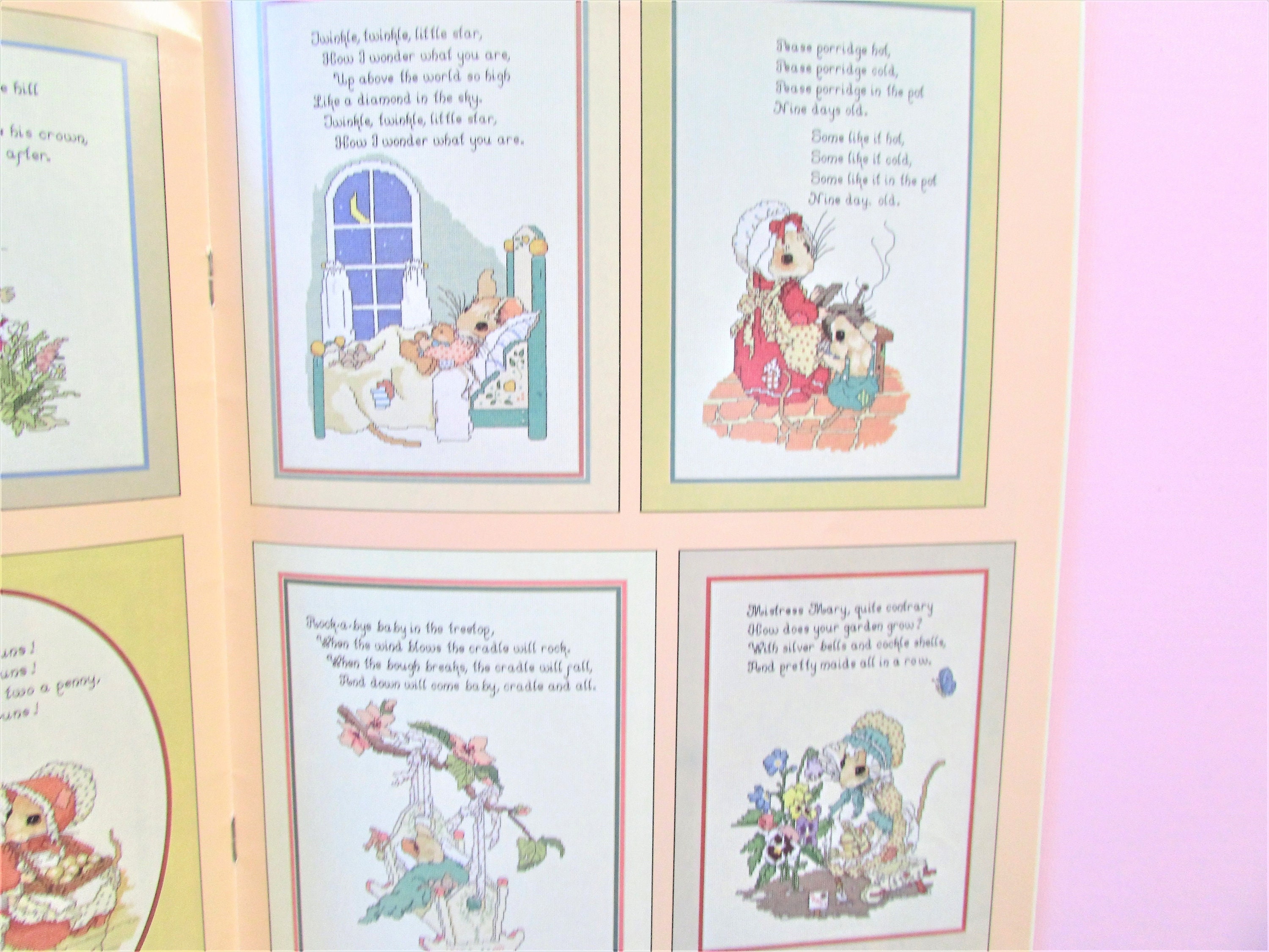 Mouse Nursery Rhymes Cross Stitch Pattern Book MM-2/ Gloria & - Etsy