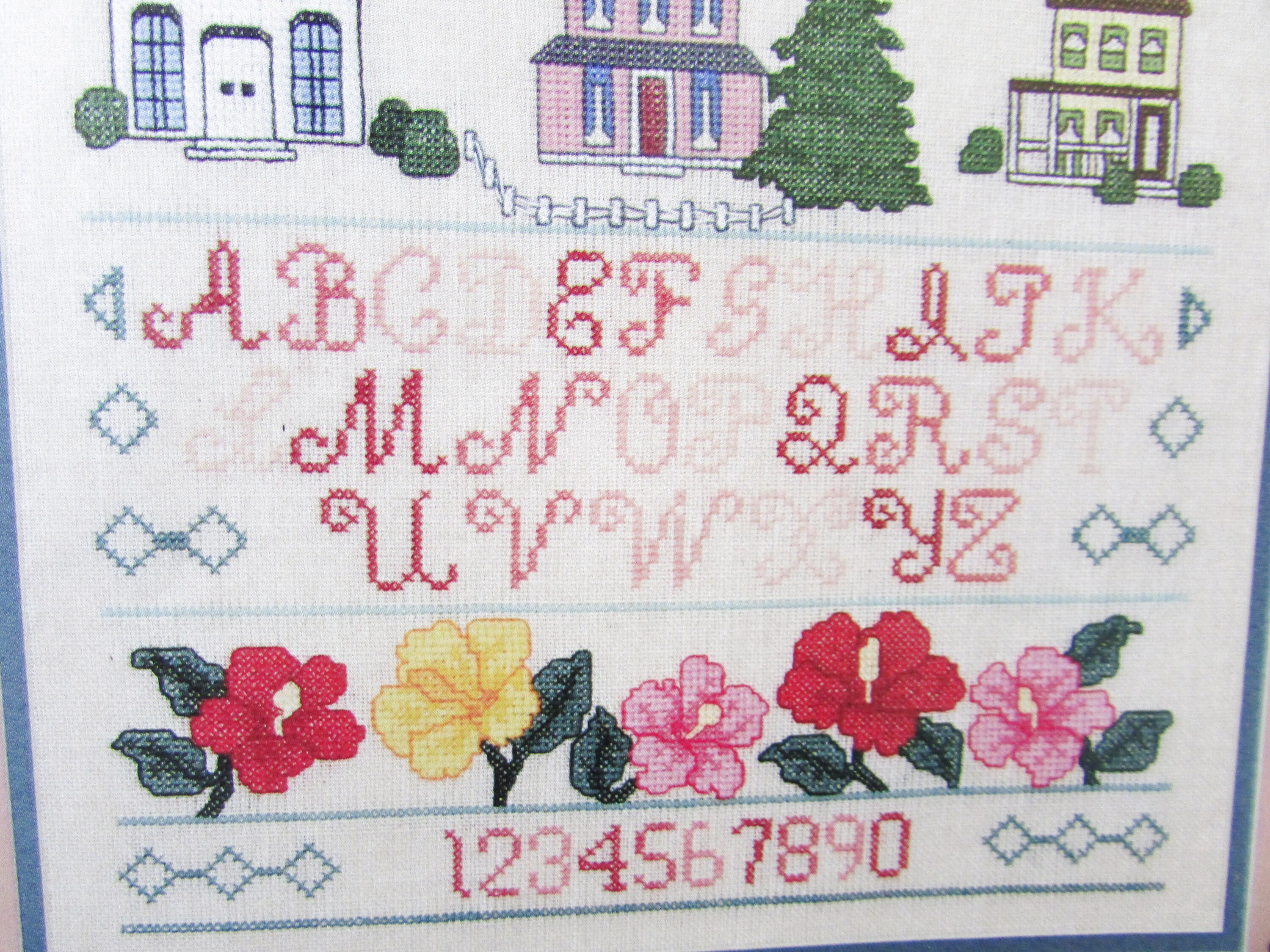 Christian Church Cross Stitch Sampler Pattern/ Joshua Bible Verse With ...