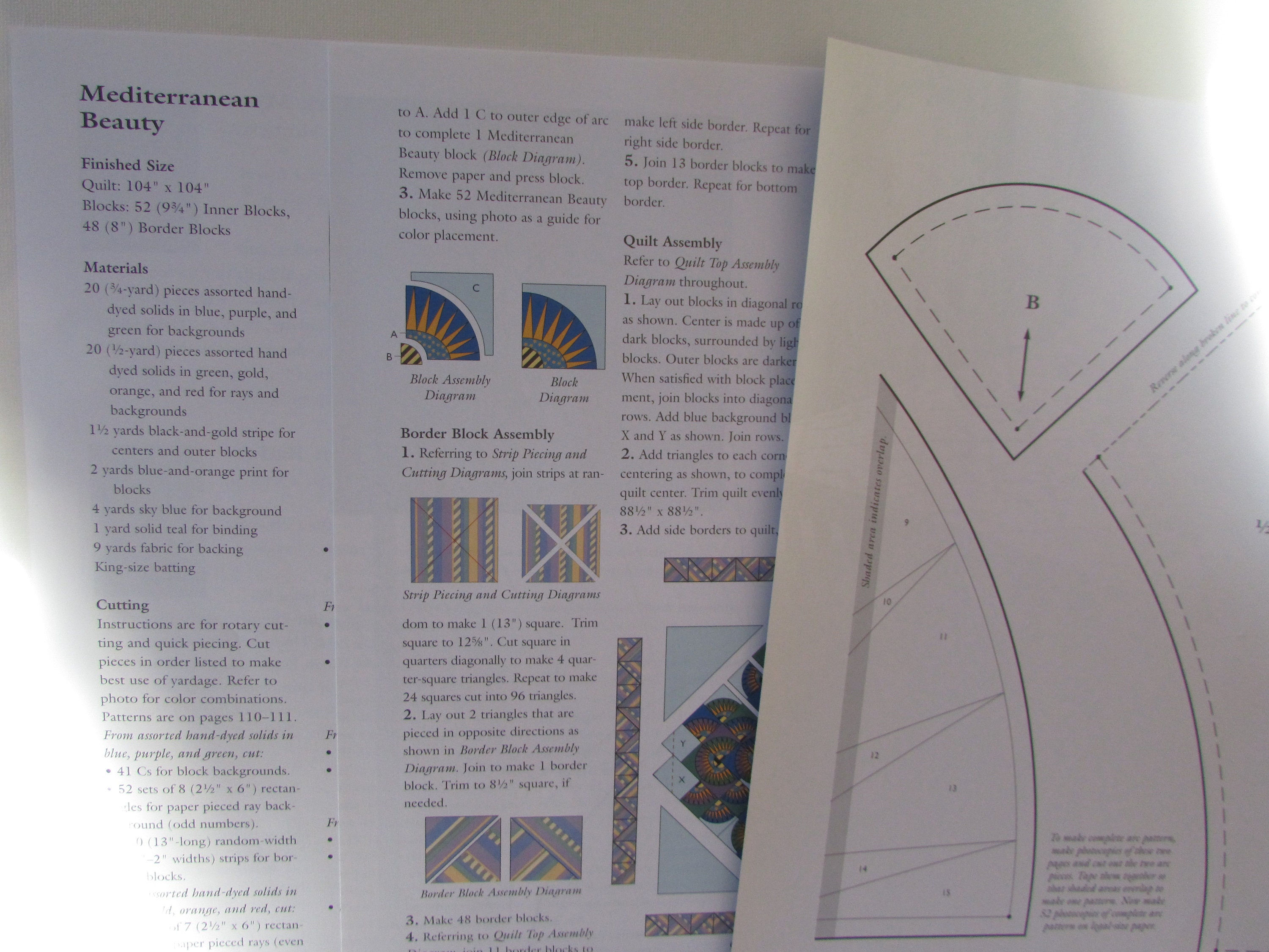 Emperors Wheel Quilt Pattern/ Block Pattern Quilt for Bedding - Etsy