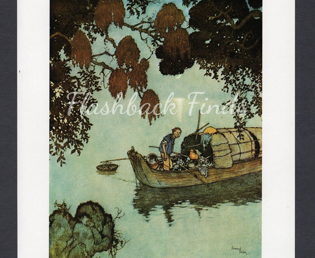 The Nightingale Fantasy Art Print by Edmund Dulac/ Children's Hans ...