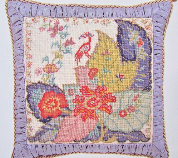 Tobacco Leaf Bird Needlepoint Tapestry Pattern/ Traditional | Etsy