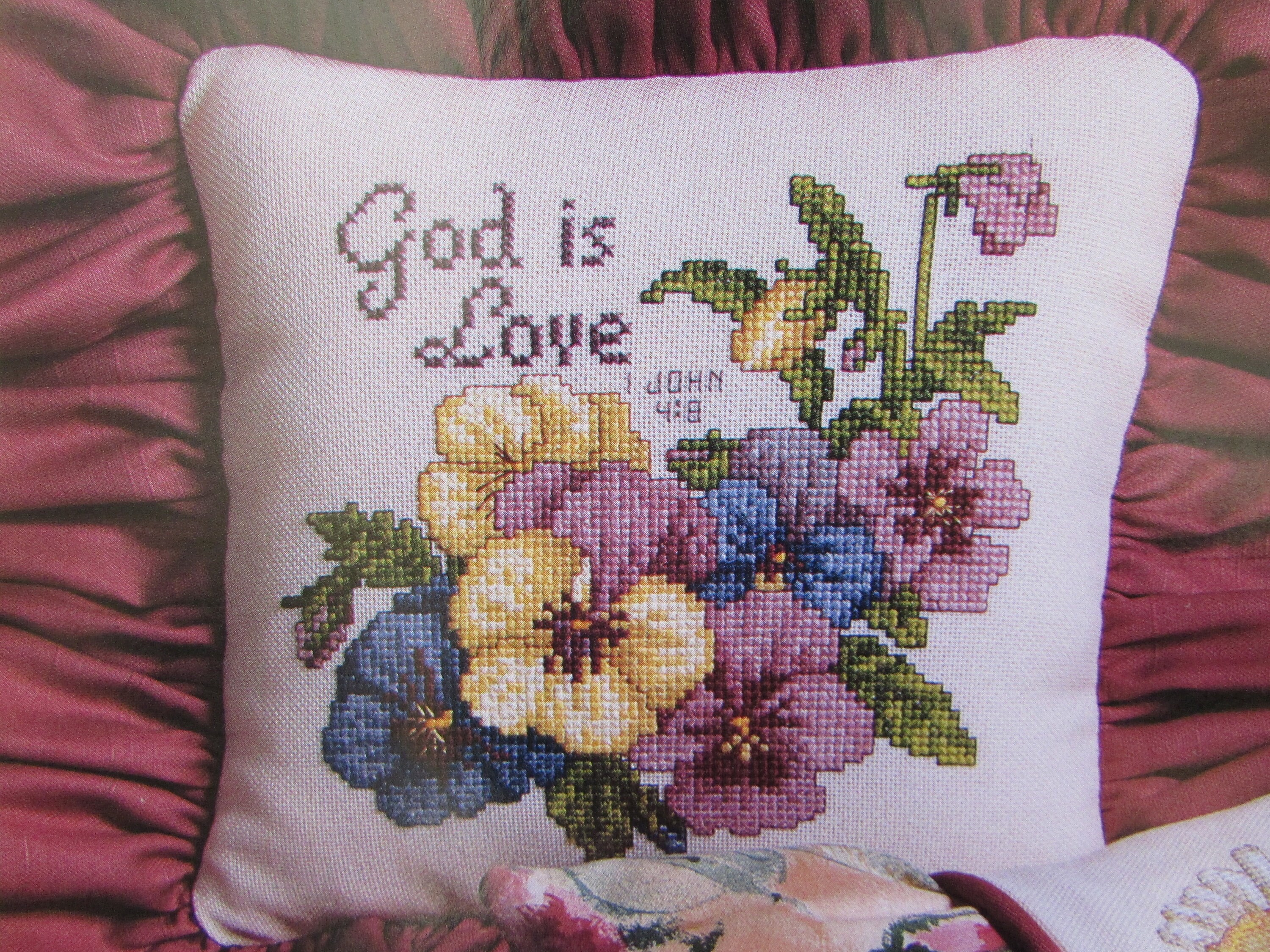 Flowers With Bible Verses Cross Stitch Pattern/ Christian - Etsy