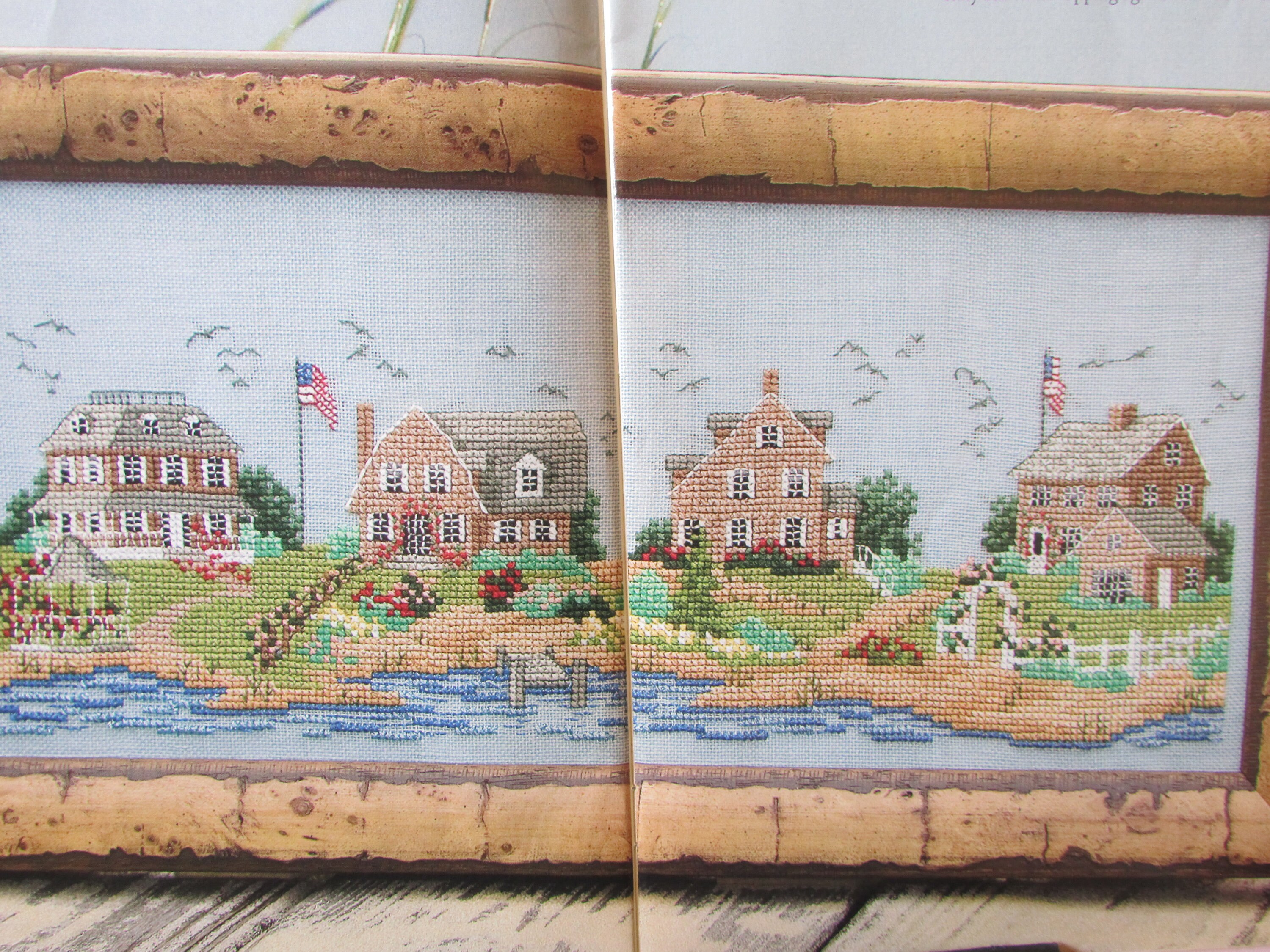 Nantucket Beach Houses Cross Stitch Pattern/ Seaside Beachfront Homes ...
