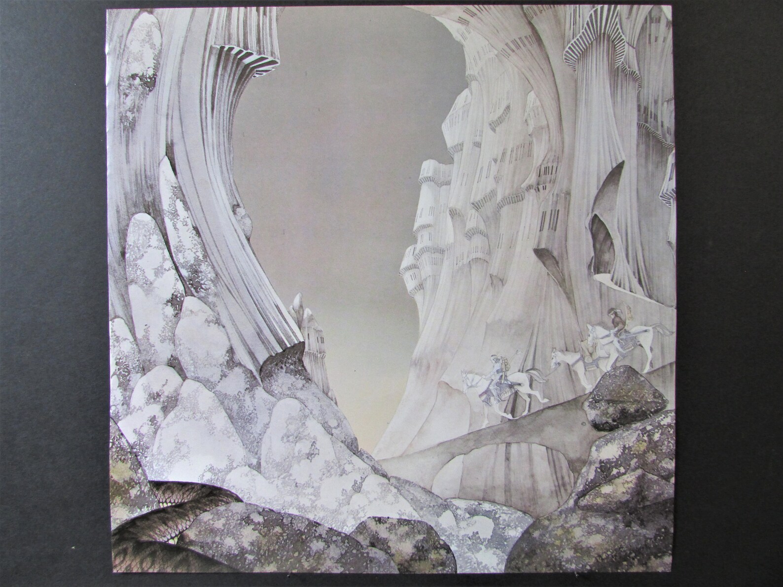 Yes Relayer Album Cover Art Print/ 1970s Watercolor Book Plate | Etsy