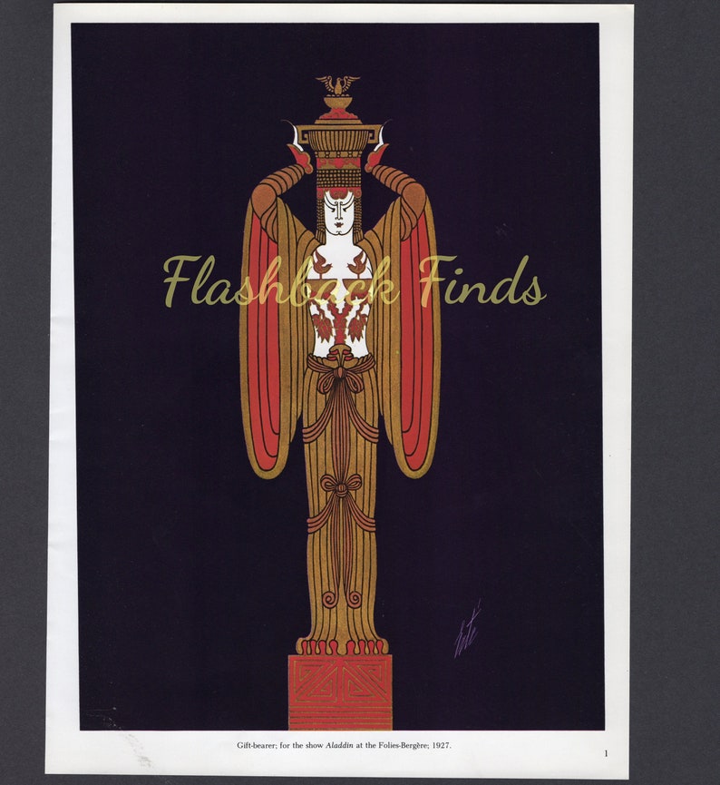 Erte Masks Ballet Dancer Art Print/ Costume From 1912, Theatrical ...