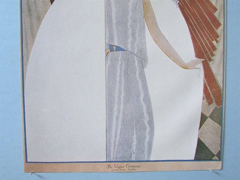 Vogue Magazine Cover Art Print/ Edwardian Couple by George - Etsy