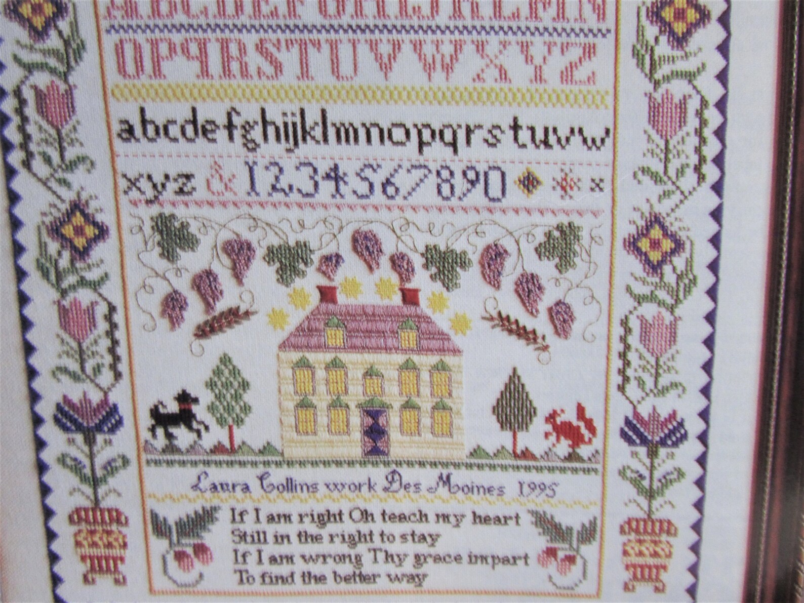 Antique Victorian Cross Stitch Sampler Pattern/ English Style - Etsy