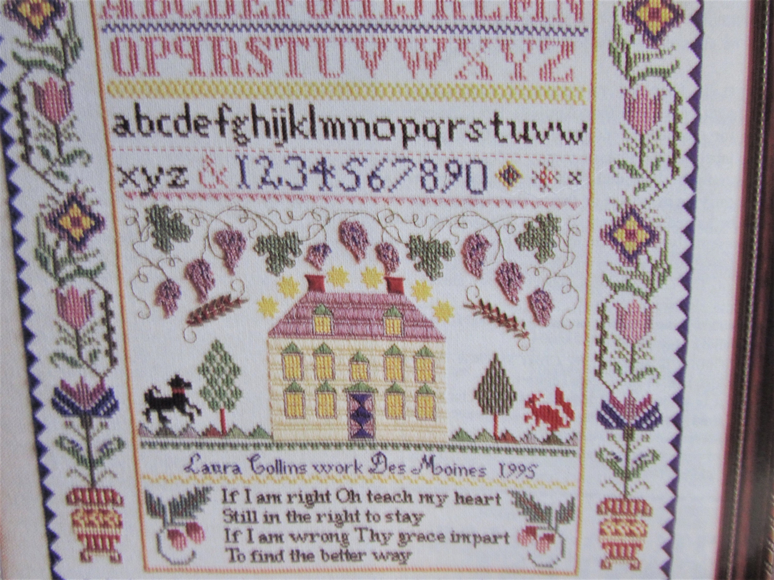 Antique Victorian Cross Stitch Sampler Pattern/ English Style - Etsy