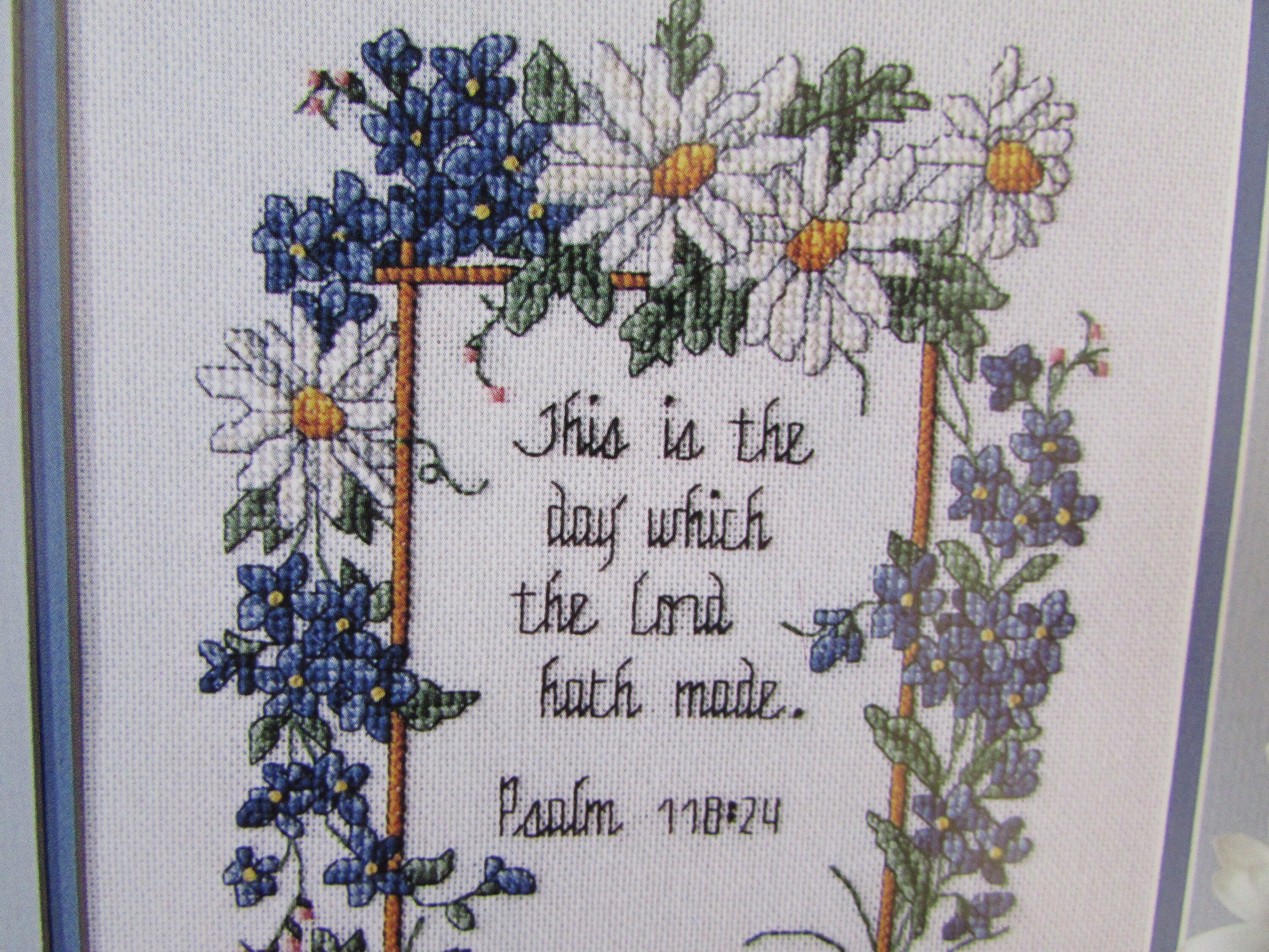 Flowers With Bible Verses Cross Stitch Pattern/ Christian - Etsy