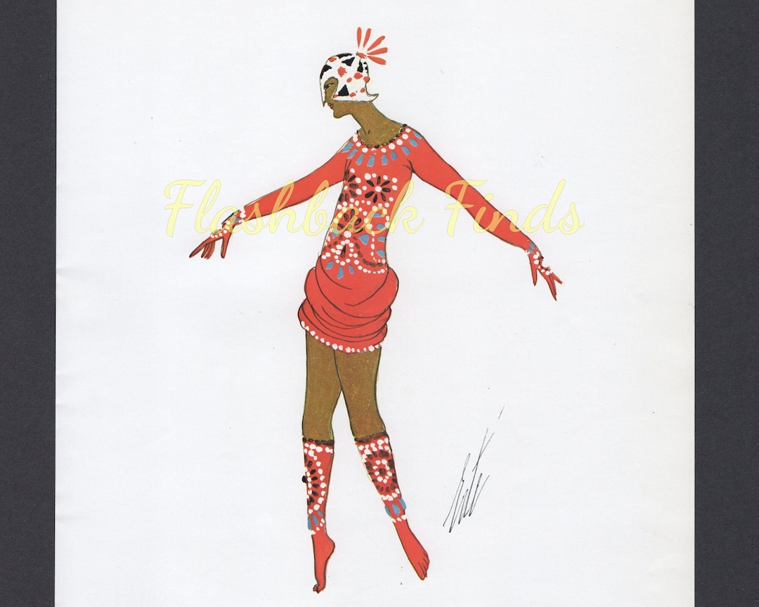 Erte Minotaur Ballet Dancer Art Print/ Costume From 1913, Theatrical ...