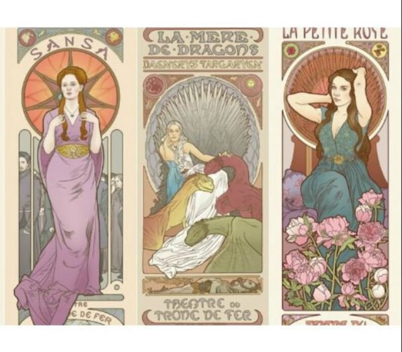 Art Nouveau Art Print by Alphonse Mucha La Samaritaine & Medee Color ...