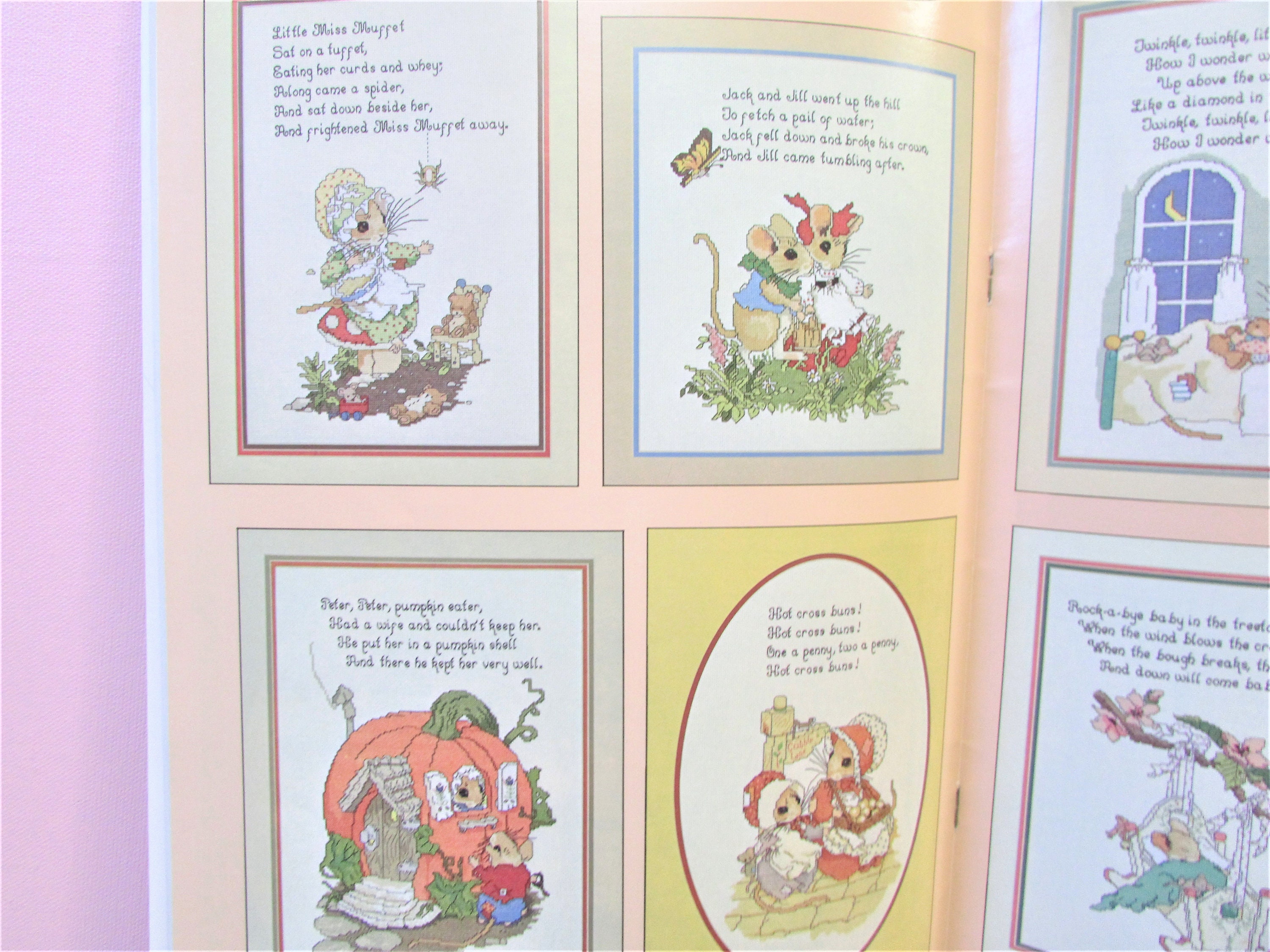 Mouse Nursery Rhymes Cross Stitch Pattern Book MM-2/ Gloria & - Etsy