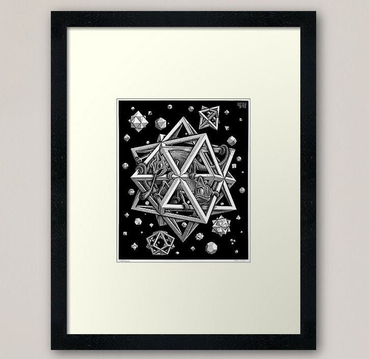 MC Escher Circle Limit III Art Print/ Modern Relativity, Optical ...