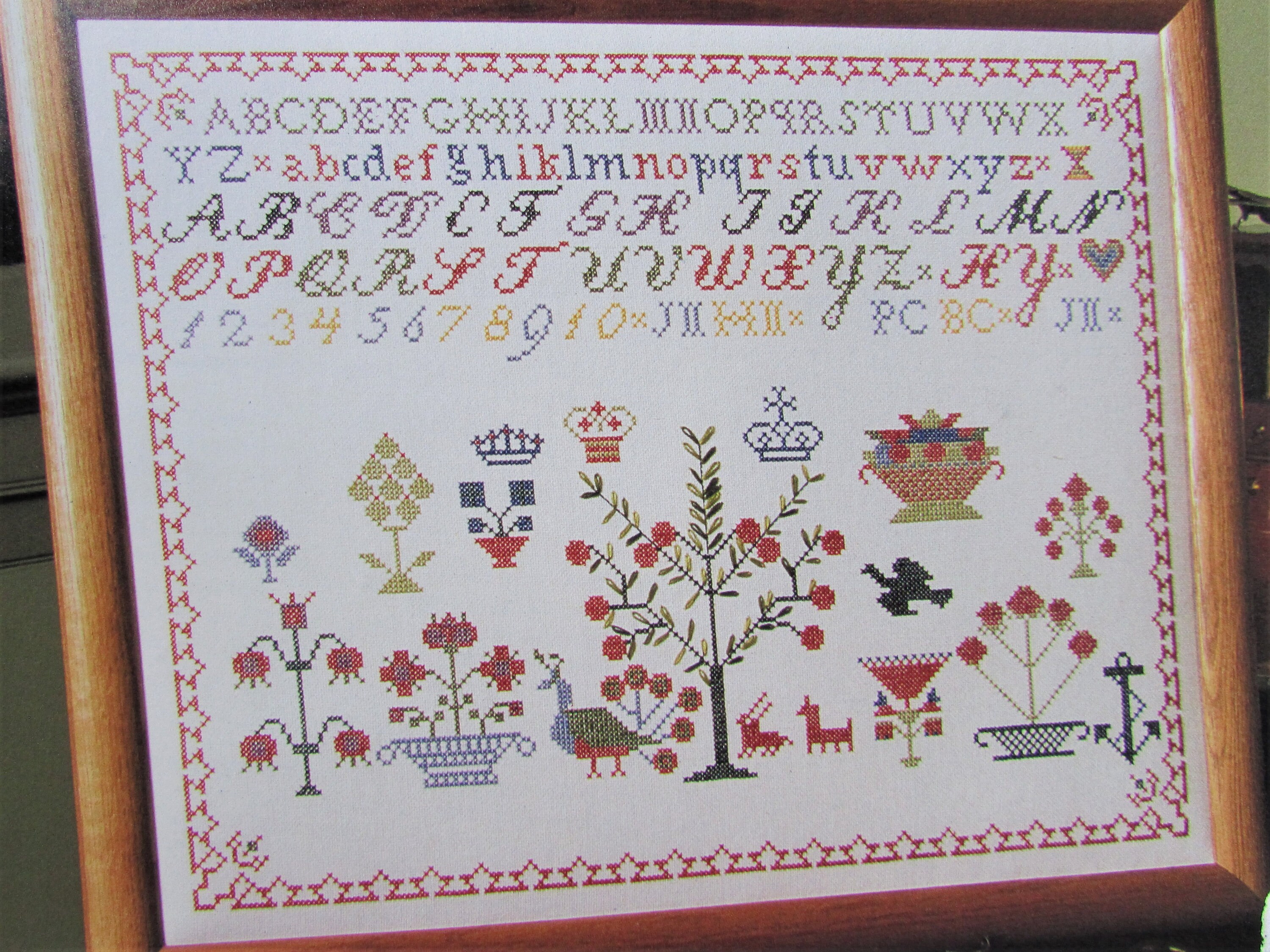 Antique Traditional Cross Stitch Sampler Pattern/ Old - Etsy