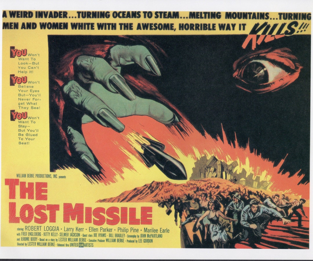 The Lost Missile Sci Fi Mystery Movie Poster/ Science Fiction Film Art ...