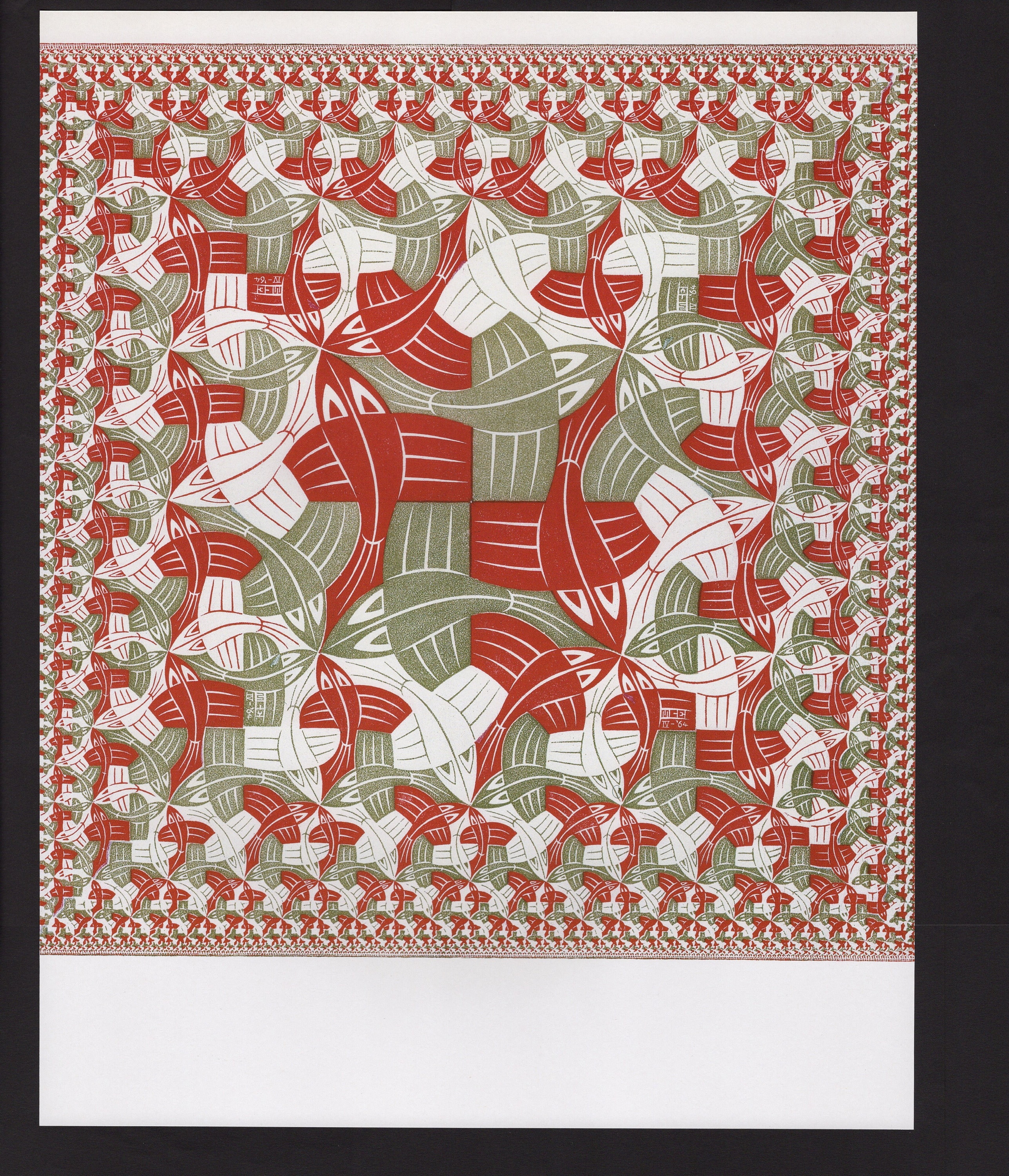 MC Escher Circle Limit III Art Print/ Modern Relativity, Optical ...
