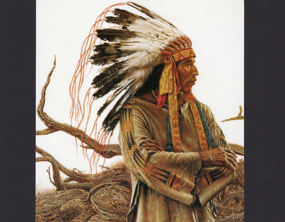 The Vision Place Cherokee Indian Art Print/ Native American, We Studi ...