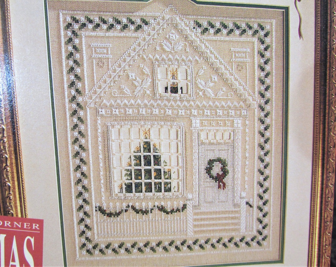Victorian Christmas House Hardanger Cross Stitch Pattern/ Holiday ...