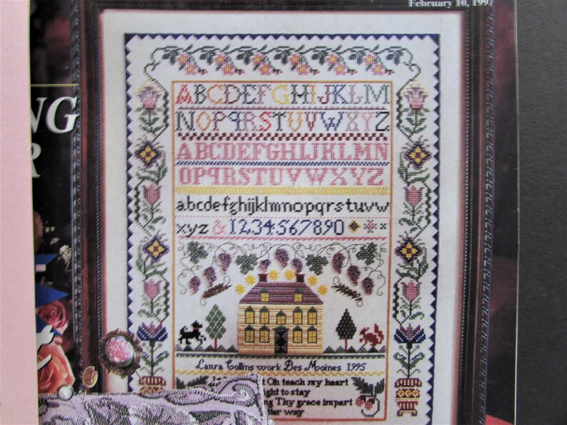 Antique Victorian Cross Stitch Sampler Pattern/ English Style - Etsy
