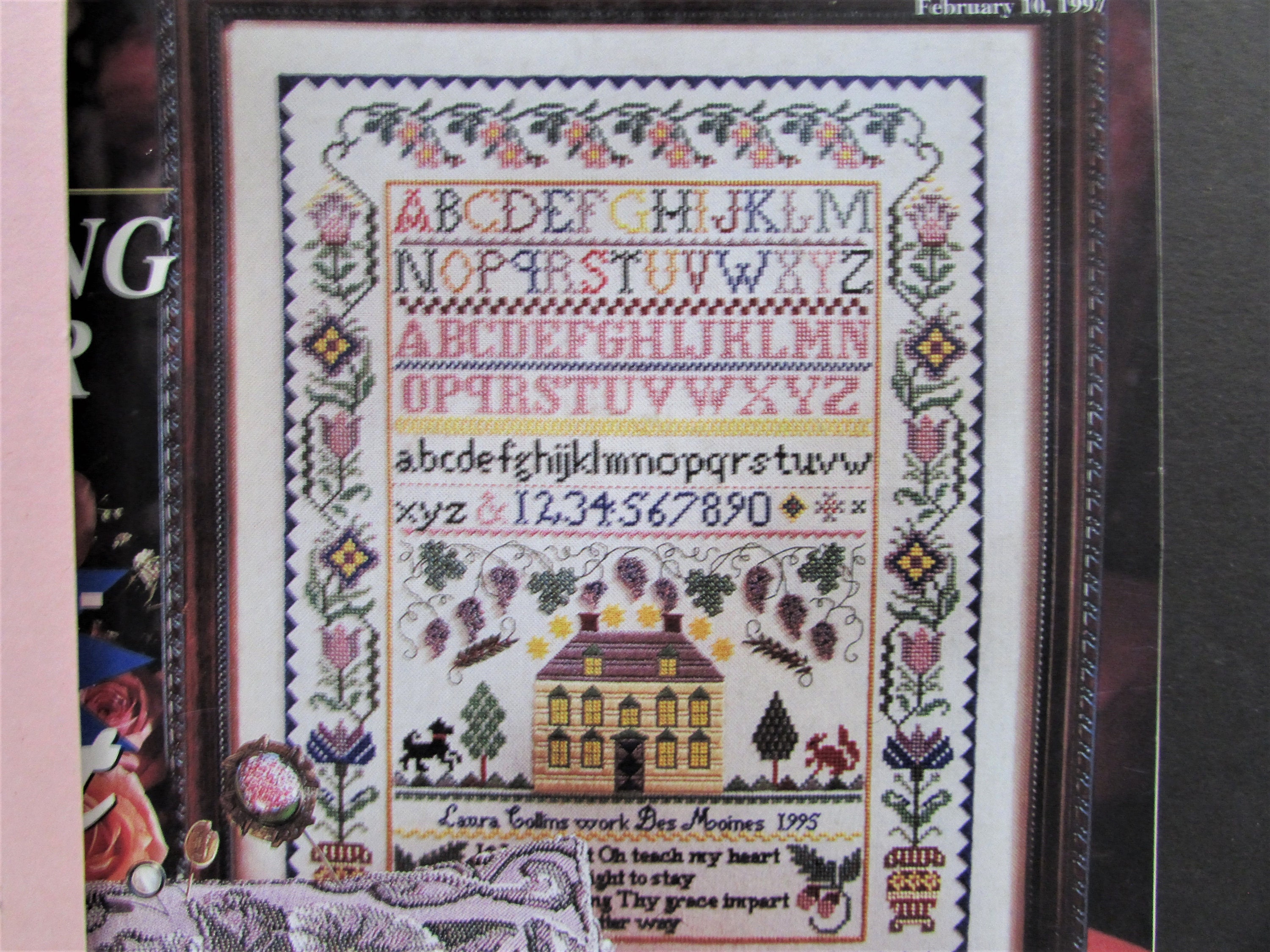 Antique Victorian Cross Stitch Sampler Pattern/ English Style - Etsy