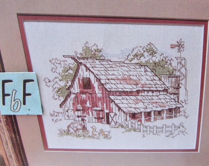 Barn Farm Scene Cross Stitch Pattern/ 1993. American Western Barn and ...