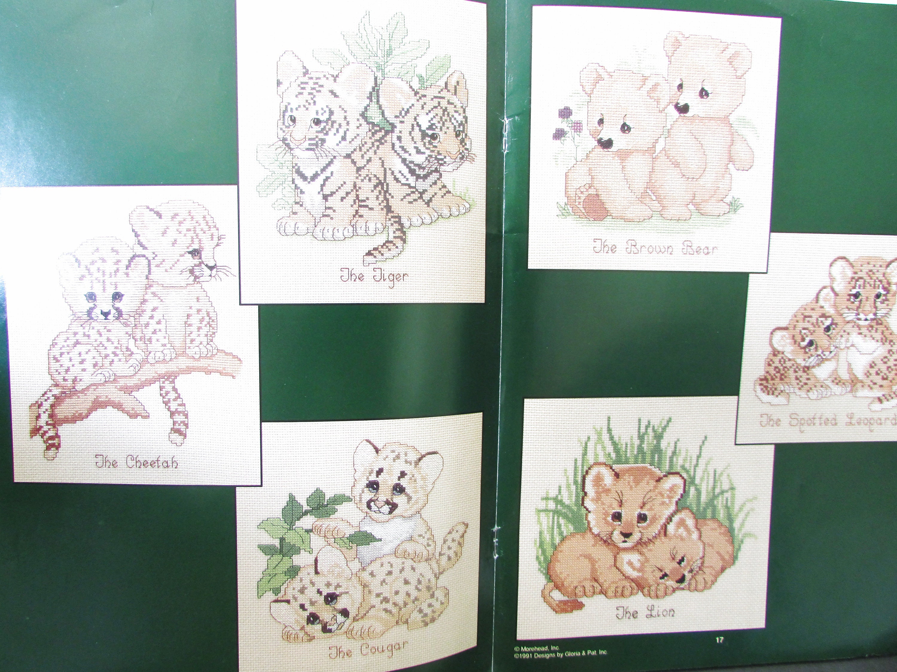 Animal Babies Cross Stitch Patterns/ Endangered Wild Animal Book ...