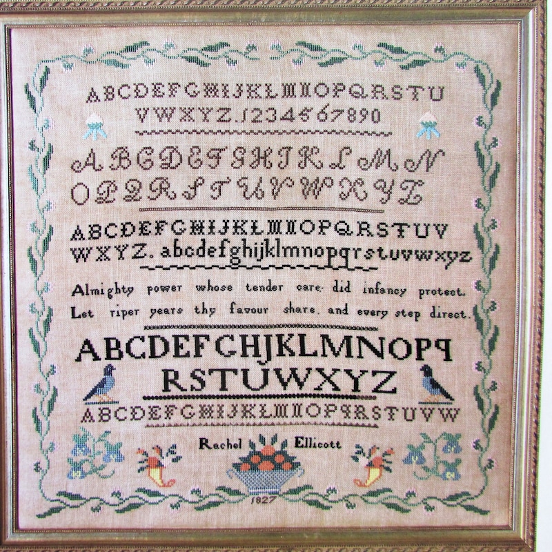 Antique Sampler - Etsy