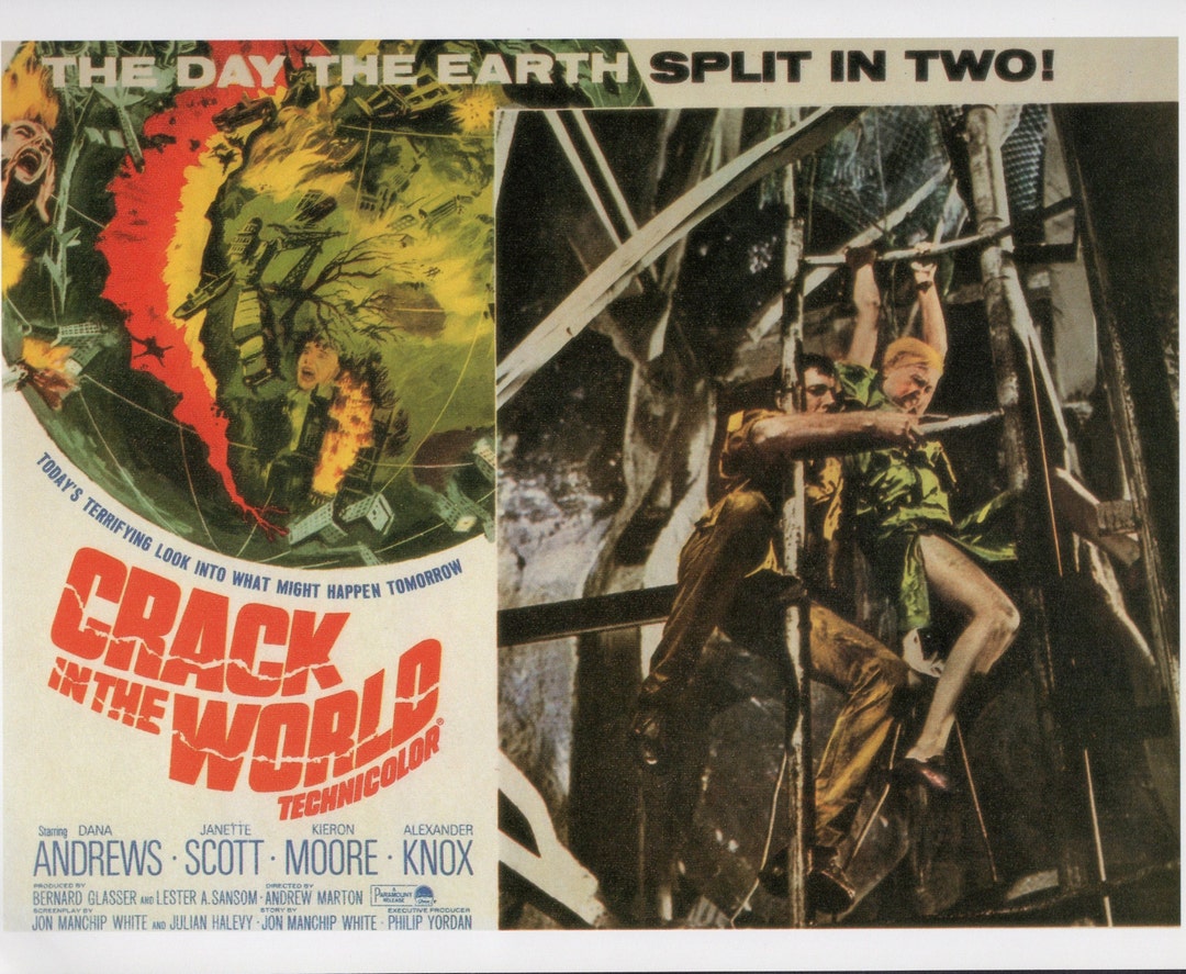 Crack in the World Sci Fi Movie Poster/ Science Fiction Disaster Film ...