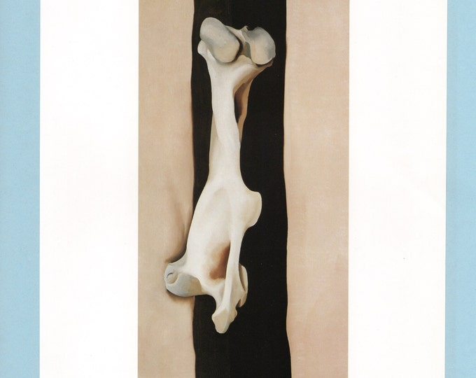 Thigh Bone With Black Stripe Art Print by Georgia O'keeffe/ From the ...