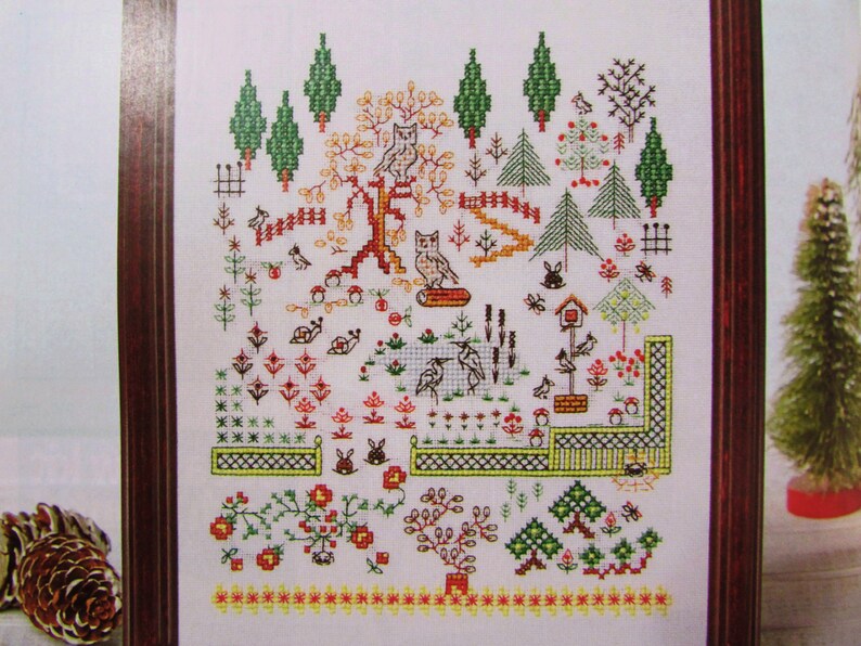 Woodland Animals Cross Stitch Portrait Pattern/ Wild Animals, Owl ...