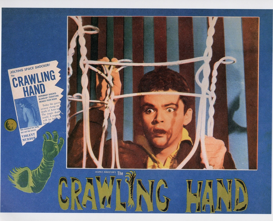 The Crawling Hand Sci Fi Horror Movie Poster/ Science Fiction Film Art ...