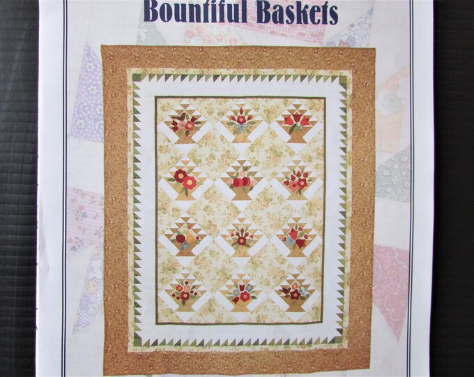 Flower Basket Applique Quilt Pattern/ Birds & Tulips Applique - Etsy