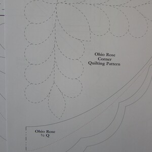 Antique Ohio Rose Quilt Pattern/ Applique Block Pattern Quilt for ...