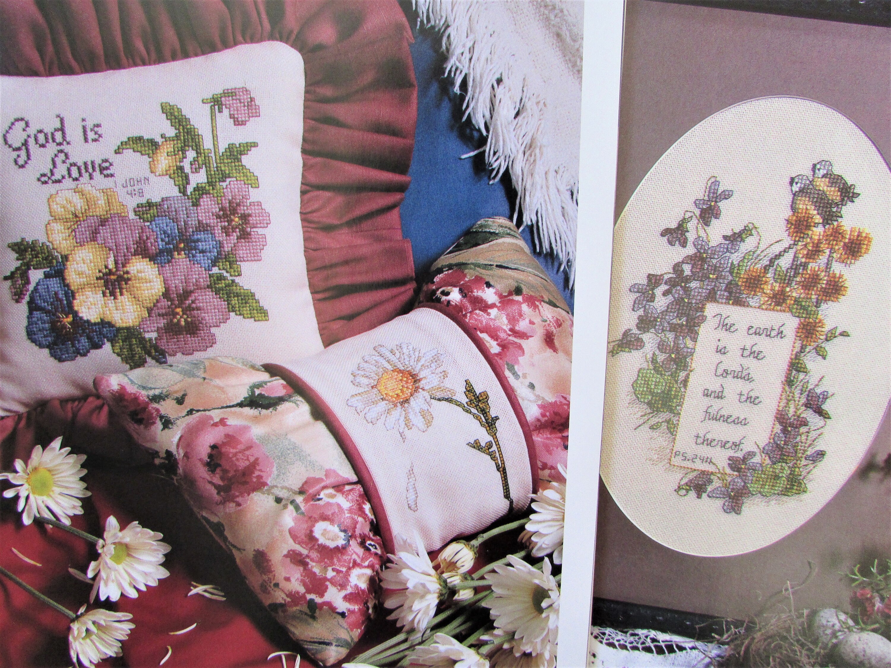 Flowers With Bible Verses Cross Stitch Pattern/ Christian - Etsy