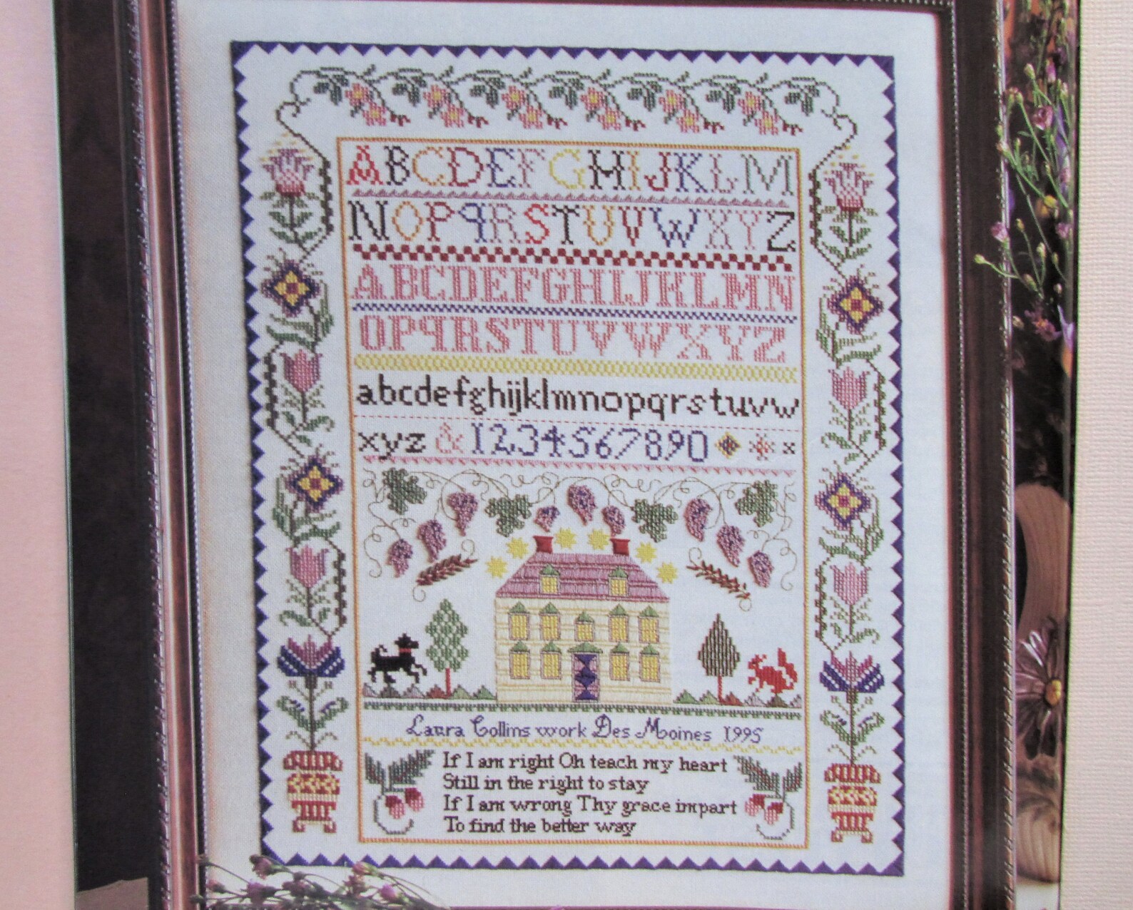 Antique Victorian Cross Stitch Sampler Pattern/ English Style - Etsy