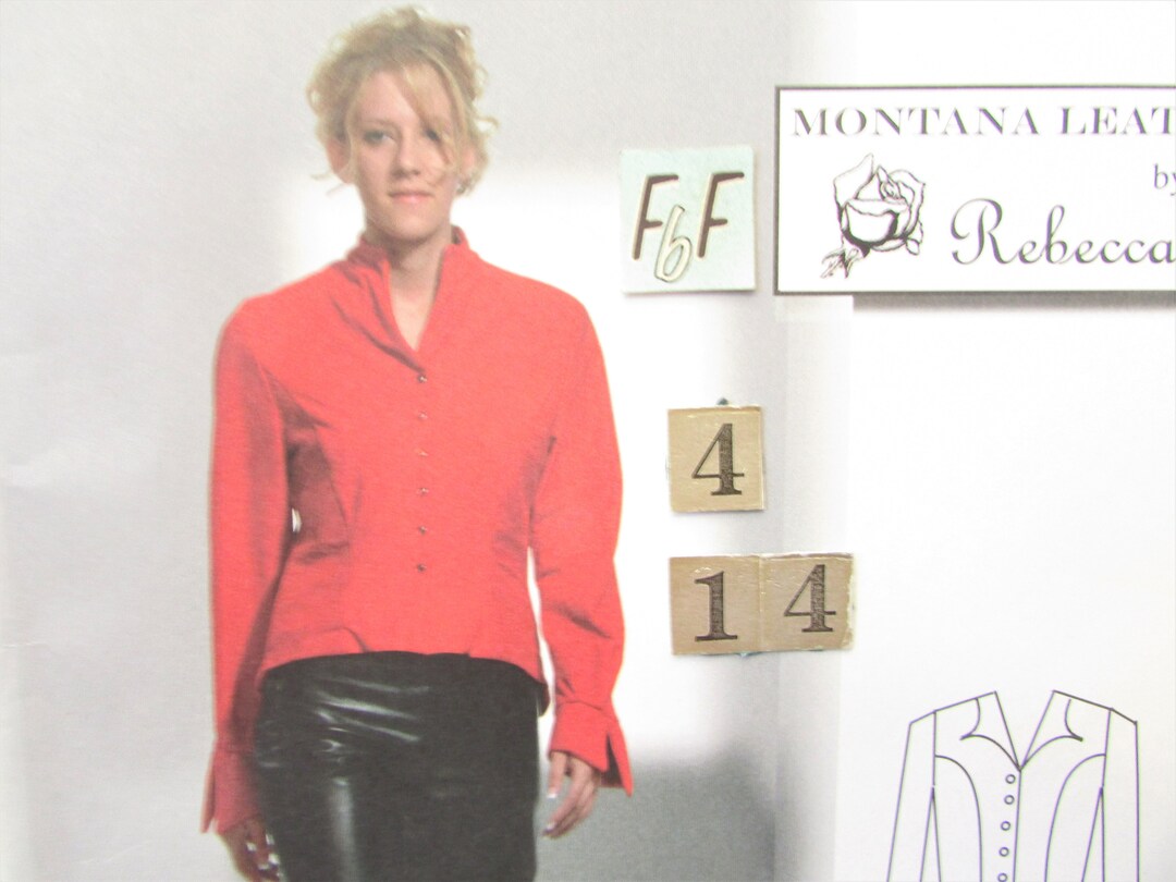 Women's Fitted Leather Jacket Sewing Pattern/ Montana Leather Apparel ...