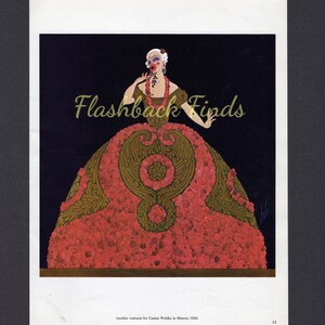 Erte Martha Opera Art Print/ Costume for Ganna Walska 1926, Chicago ...