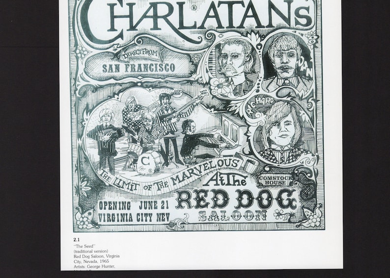 Charlatans Red Dog Saloon Concert Poster/ Virginia City - Etsy