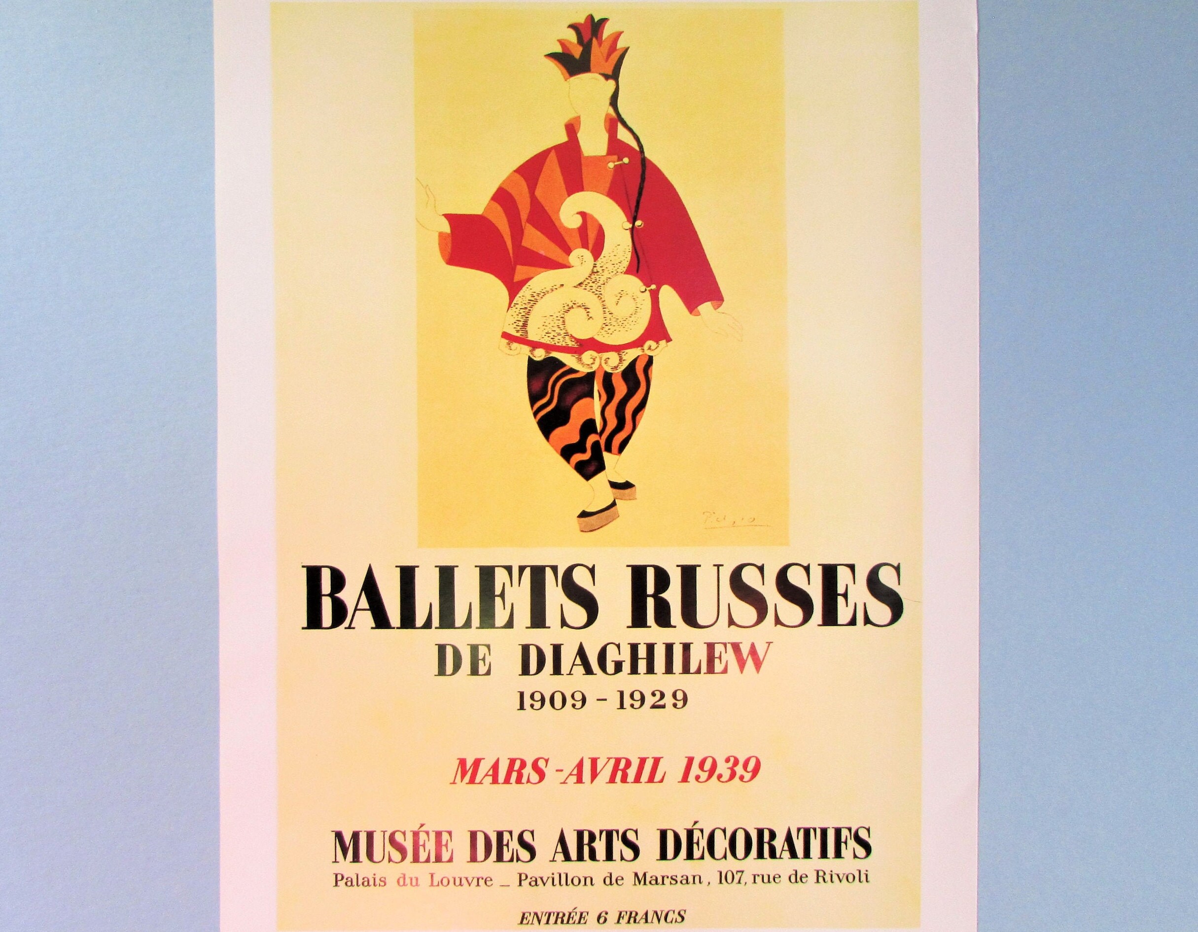 Pablo Picasso Ballet Russes Poster Art Print/ Large Musee Des - Etsy ...