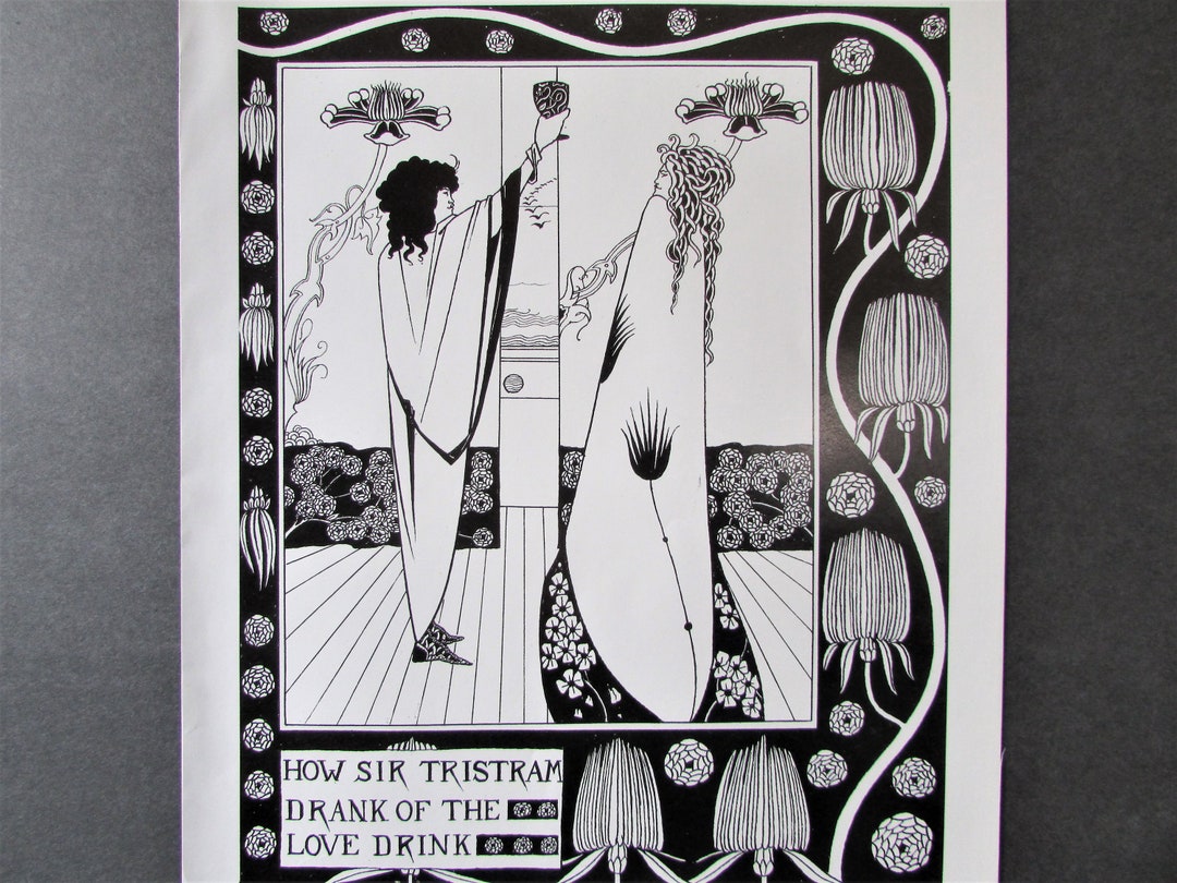Illustrated Sir Tristram & Isolde Art Print by Aubrey - Etsy
