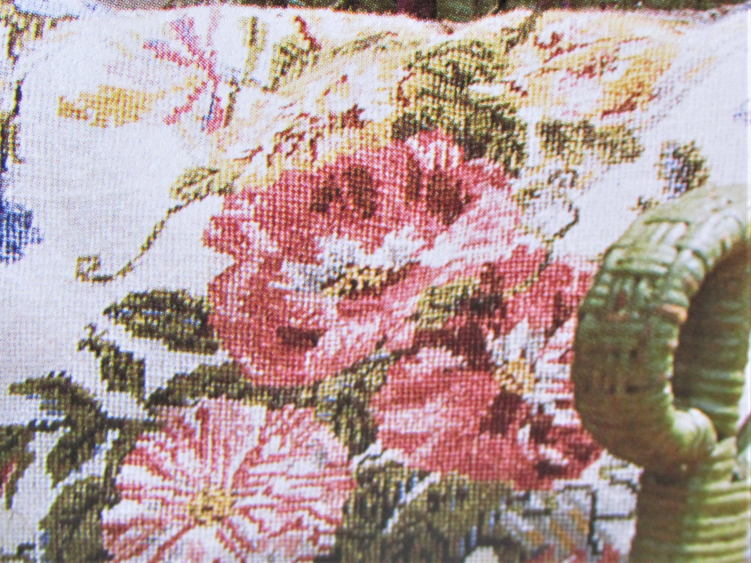 English Chintz Flowers Needlepoint Tapestry Pattern/ Traditional ...