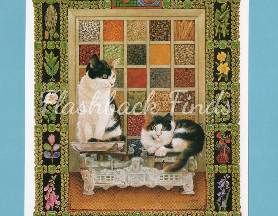 Libra Cat Zodiac Art Print/ Calico Cat, Astrology for a Cat Lover, Wall ...