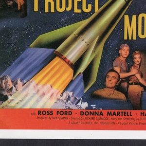 Project Moonbase Sci Fi Movie Poster/ Cheesy Science Fiction Film Art ...