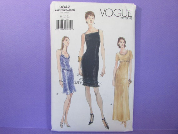 Sewing & Needlecraft Misses' Fitted Bodice Drop Waist Dress with Low ...