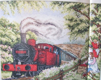 Old Fashioned Train Cross Stitch Pattern - Etsy