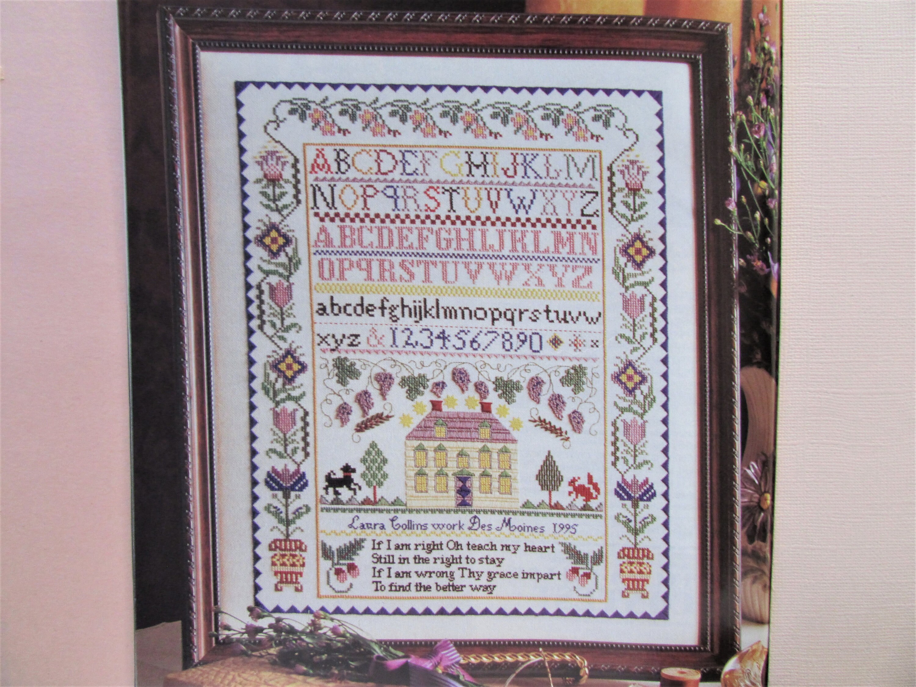 Antique Victorian Cross Stitch Sampler Pattern/ English Style - Etsy
