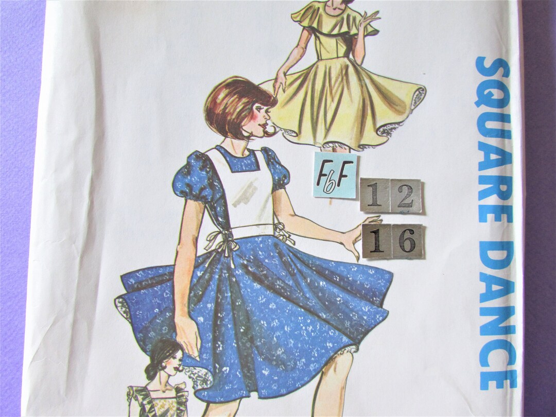 Square Dance Dress Costume Sewing Pattern/ Authentic Patterns - Etsy