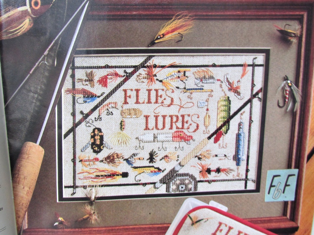 Fishing Flies Lures Cross Stitch Pattern/ Cross Stitch, 1992. Going ...