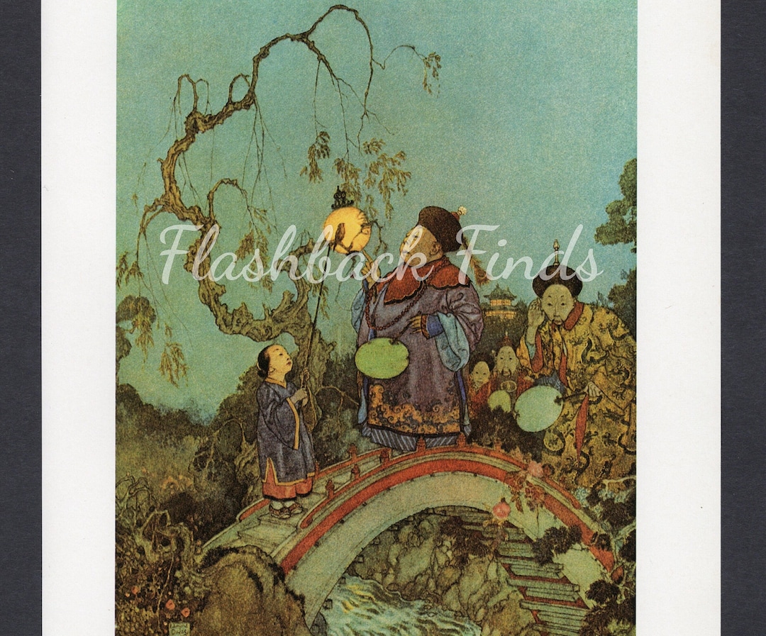 The Nightingale Fantasy Art Print by Edmund Dulac/ Children's Hans ...