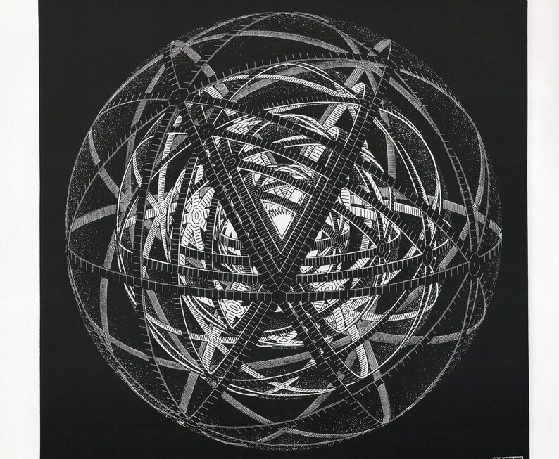 MC Escher Ants Moebius Band II Art Print/ Modern Relativity - Etsy